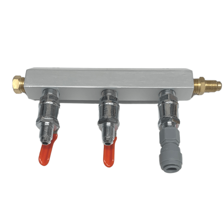 3 Way Gas Manifold FFL Connectors - Brew Day